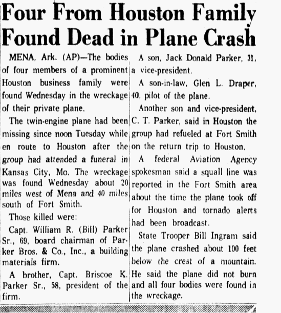 Crash Newspaper Reports – jackparker.world